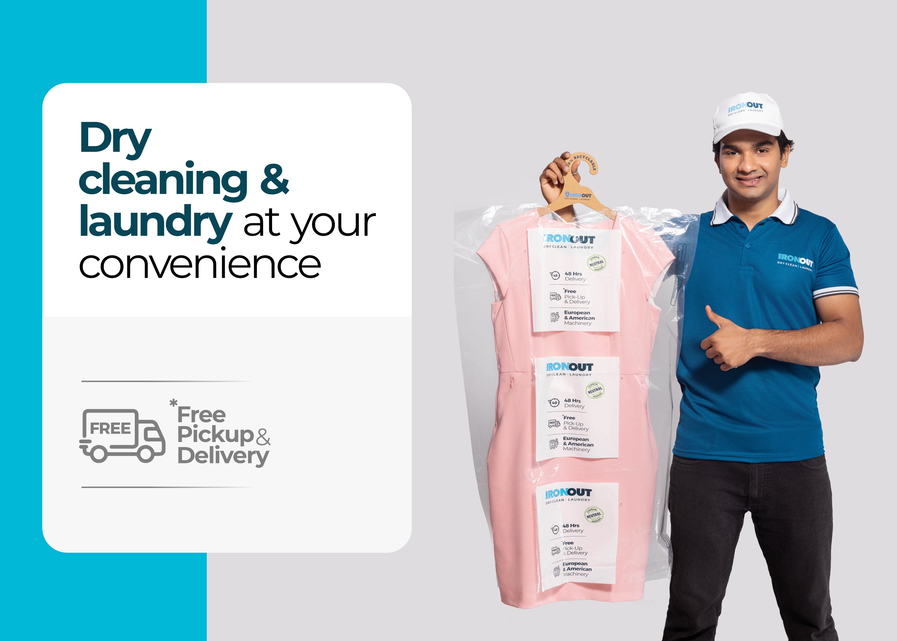 Online Dry Cleaners and Laundry | Free Pickup-delivery | Ironout